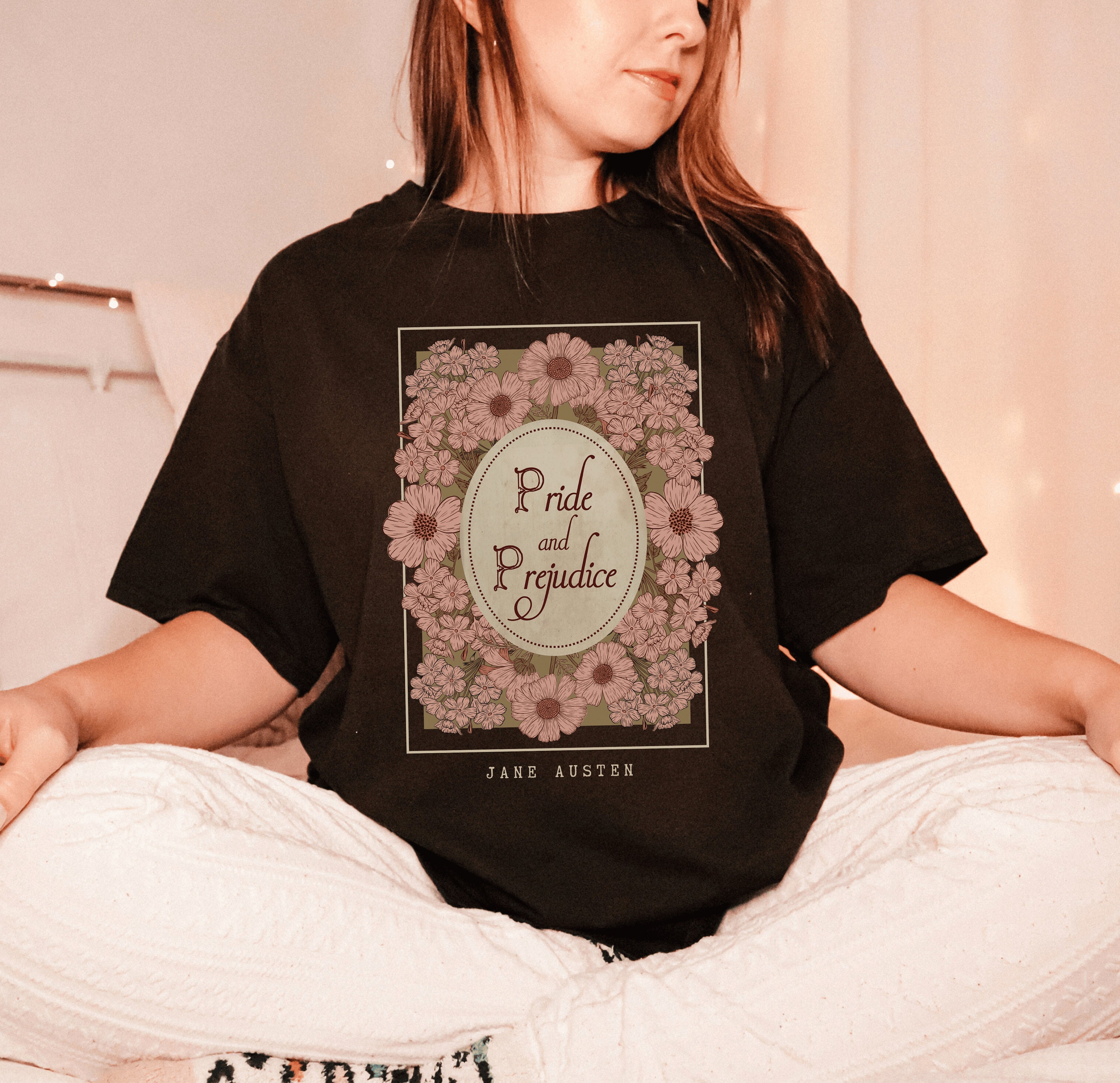 Jane Austen Shirt Pride and Prejudice Bookish Shirt Light Academia ...