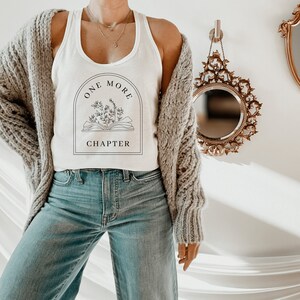 One More Chapter Tank Top Bookish Shirt Academia Clothing Literature ...
