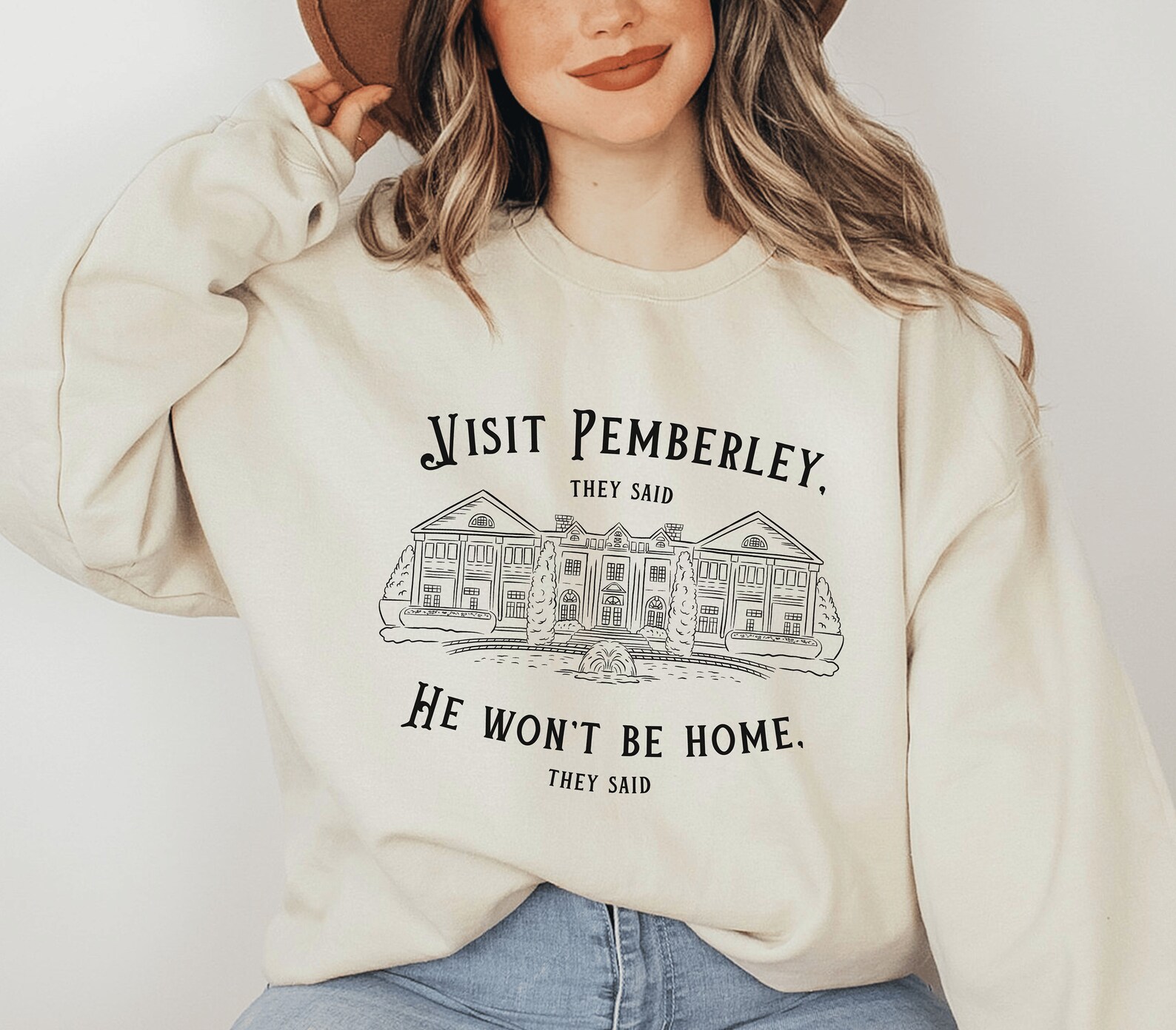 Pride and Prejudice Bookish Crewneck Jane Austen Book Merch Bookworm ...