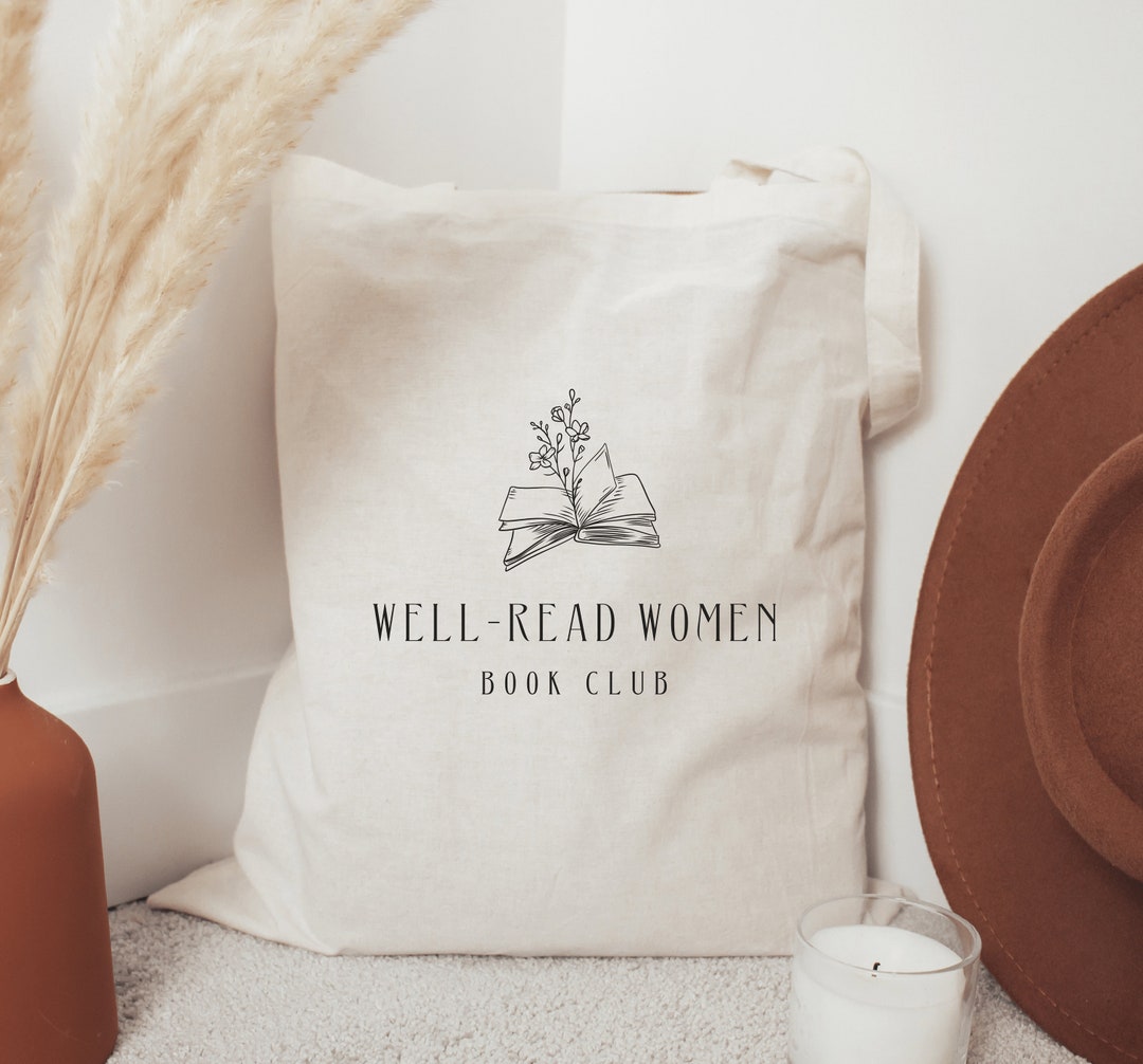 Book Tote Bag Reading Tote Bag Library Bag Bookish Tote Bag Book Club ...