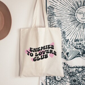 Enemies to Lovers Club Tote Dark Romance Library Tote Bag Bookish Tote ...