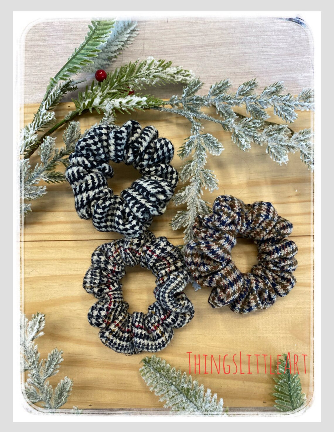 Cute Plaid Scrunchies for Any Hair Type One Size Handmade - Etsy