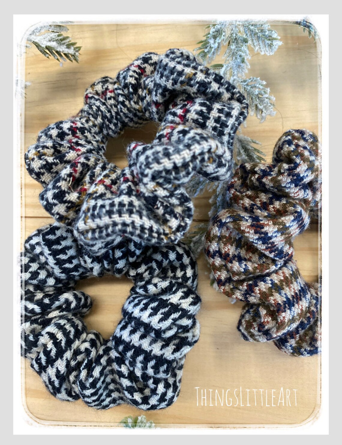 Cute Plaid Scrunchies for Any Hair Type One Size Handmade - Etsy