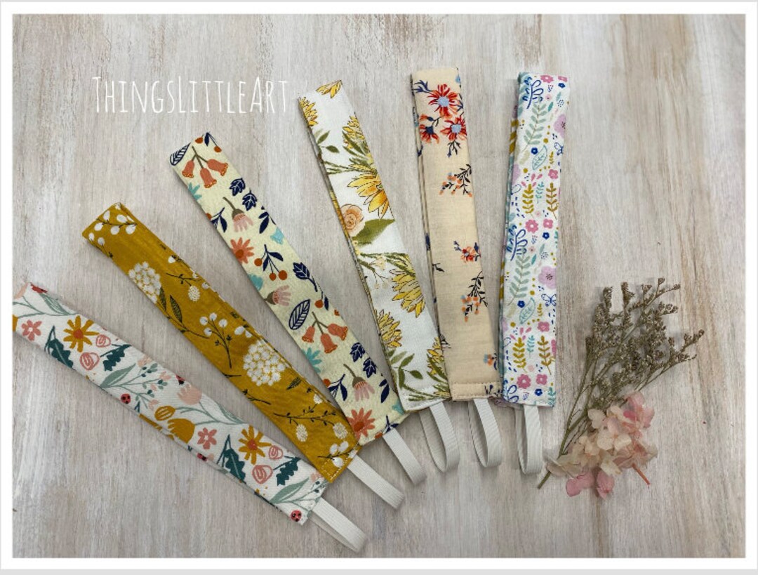 Narrow Headband for Adults ~ Headband With Elastic Back ~ Cotton Floral ...