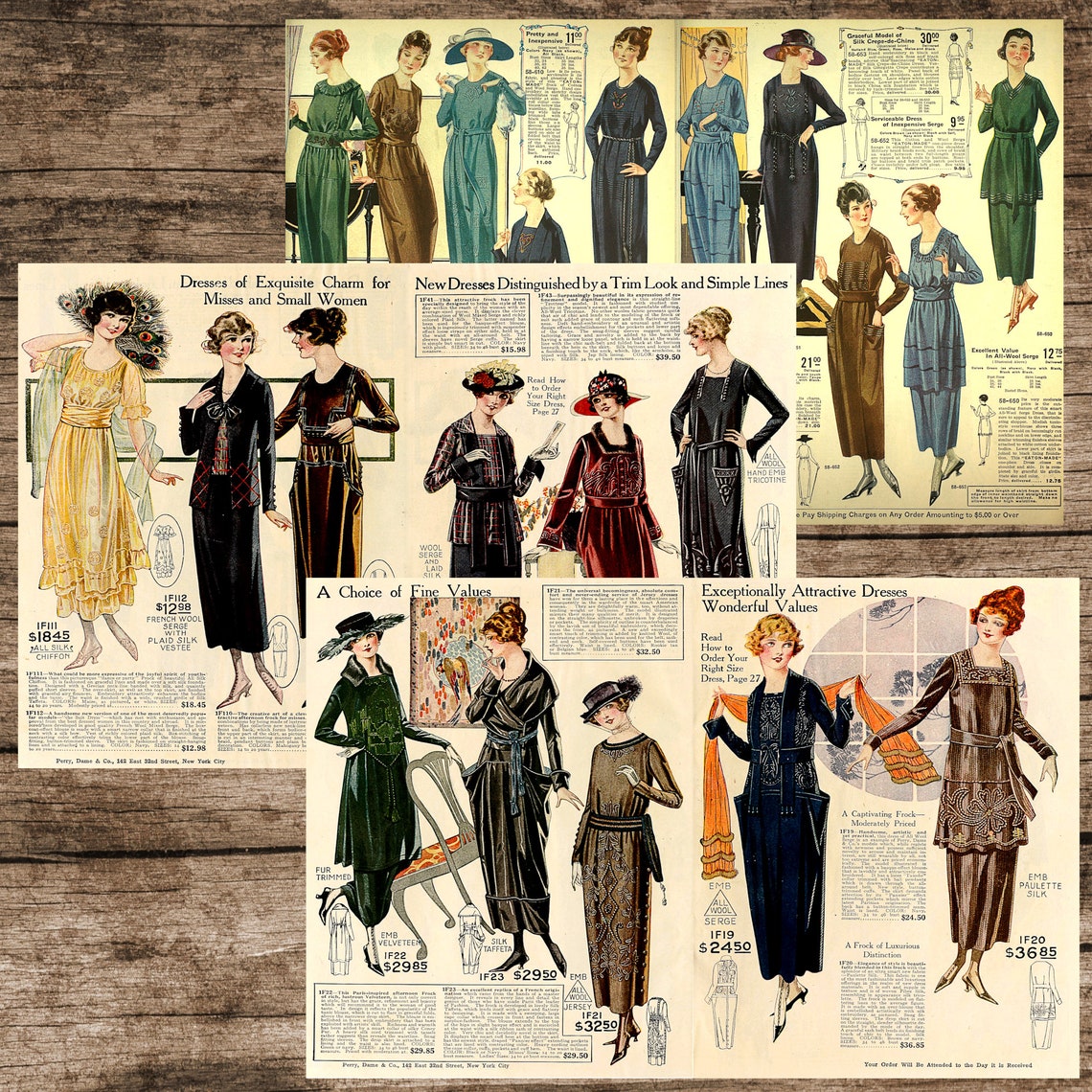 Vintage 1920s Fashion Junk Journal Kit, Decorative Papers, Scrapbook ...