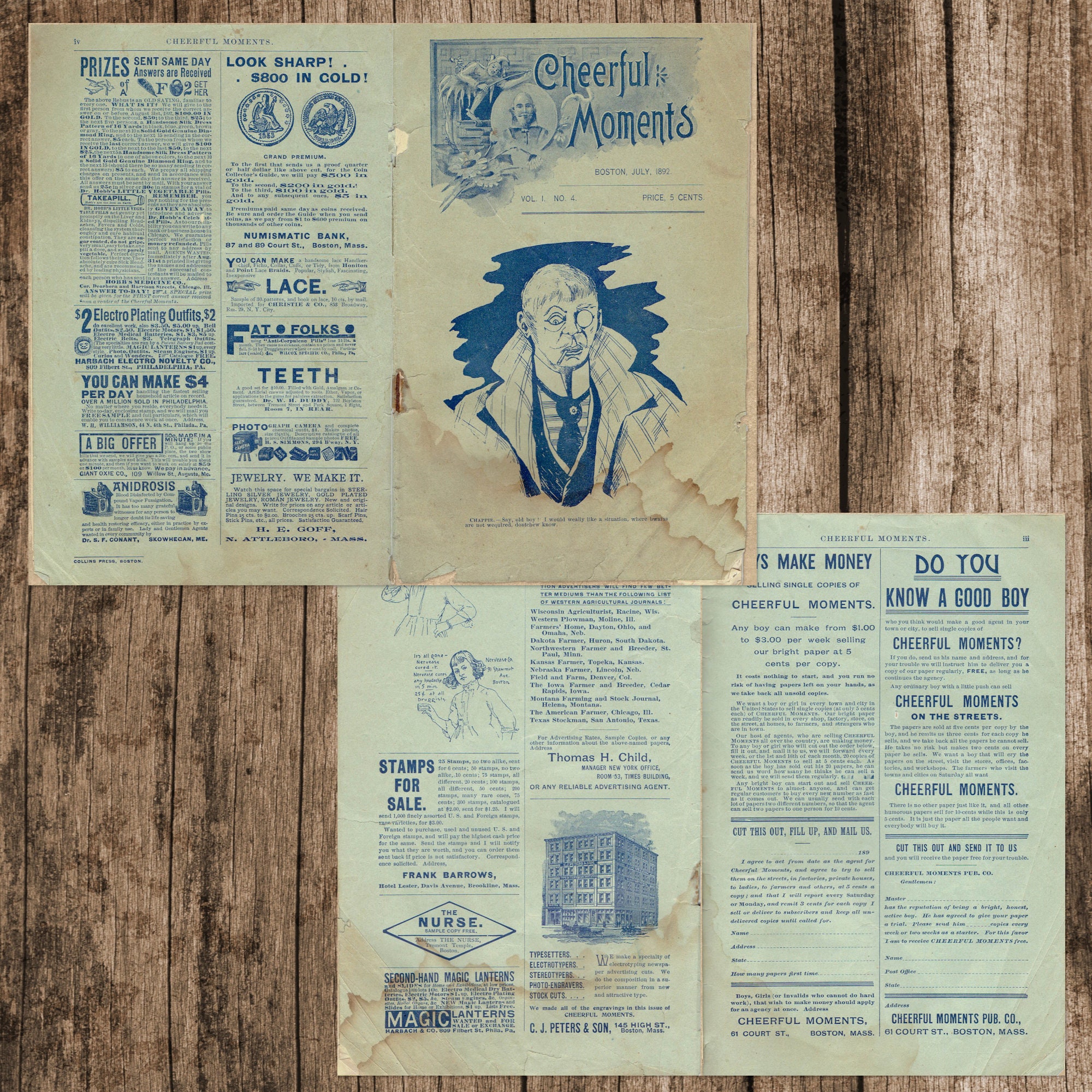 Vintage Magazine Prints, Antique Magazine Ads, Journal Pages, Ephemera ...