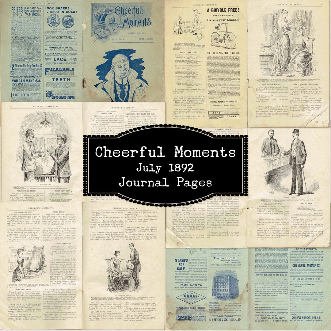 Vintage Magazine Prints, Antique Magazine Ads, Journal Pages, Ephemera ...