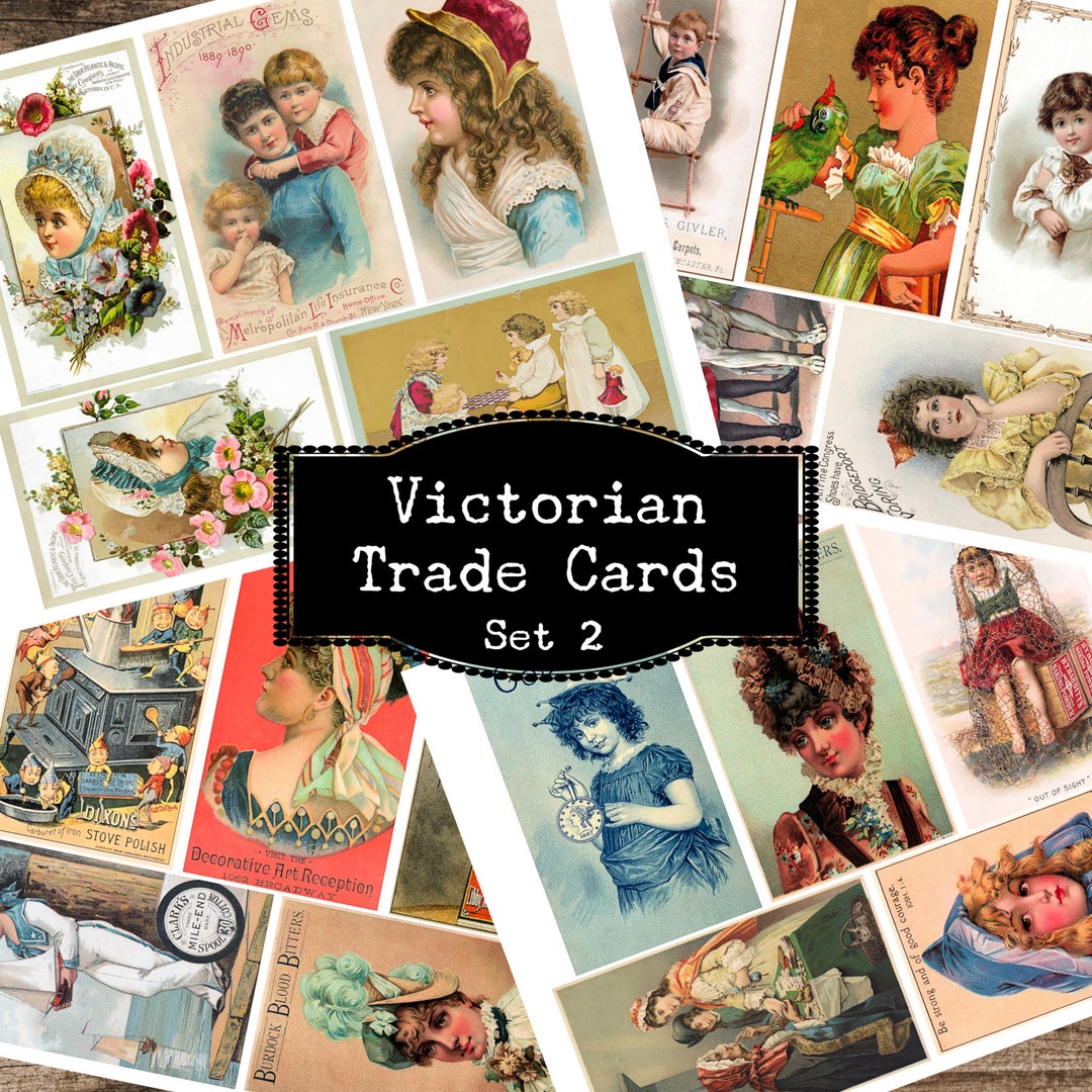 Victorian Trade Cards, 1800's Advertising, Vintage Ephemera, Junk ...
