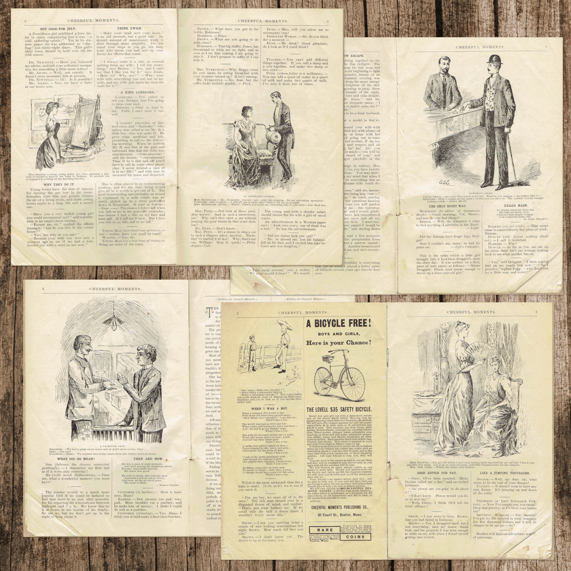 Vintage Magazine Prints, Antique Magazine Ads, Journal Pages, Ephemera ...