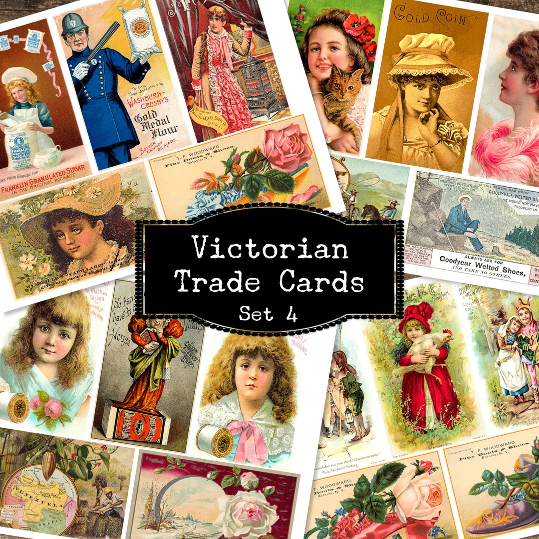 1800's Advertising, Victorian Trade Cards, Vintage Ephemera Cards ...