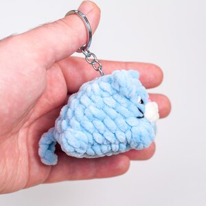 Cat Keychain Crochet Pattern. Cat Pattern. Amigurumi Keychain Plush ...