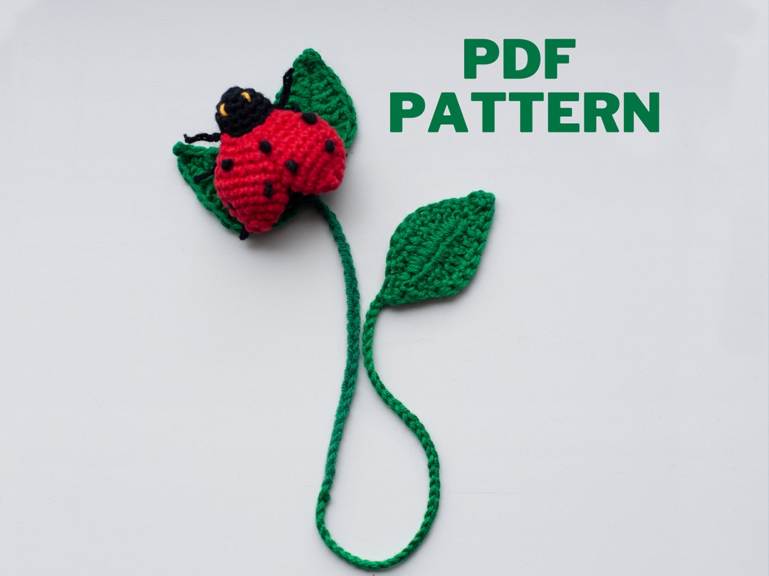 Ladybug Bookmark Crochet Pattern. Ladybug Pattern, Ladybird Pattern ...