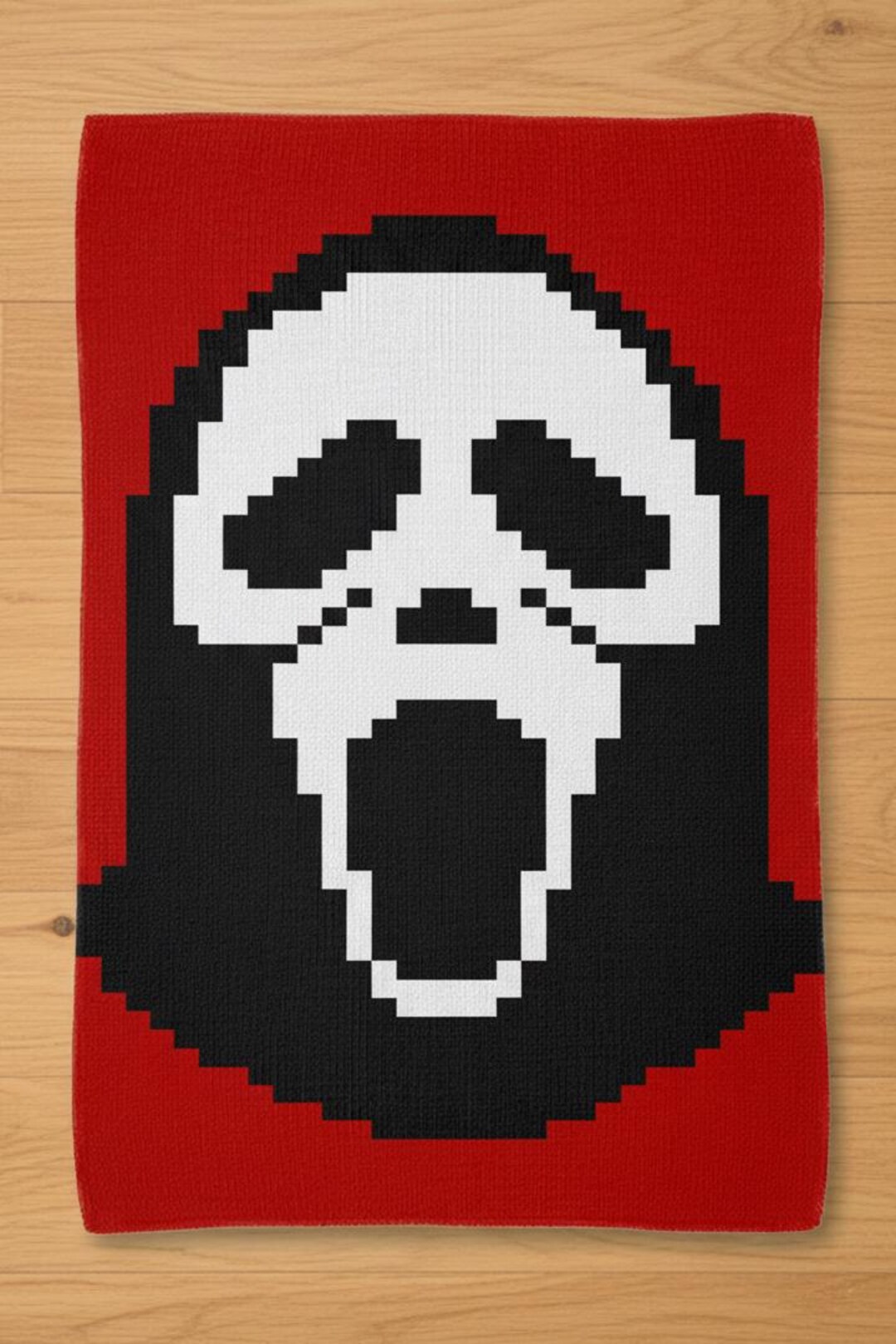 Creepy Ghost Finger Knitting Pattern. Halloween Chunky Knit Blanket ...