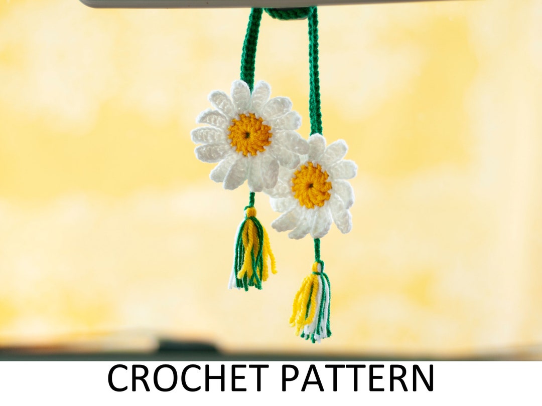 Crochet Pattern. Crochet Car Hanger. Crochet Car Hanging Accessories ...