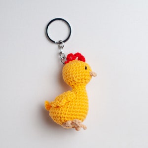 Chicken Keychain Crochet Pattern. Chicken Pattern. Bird Amigurumi ...
