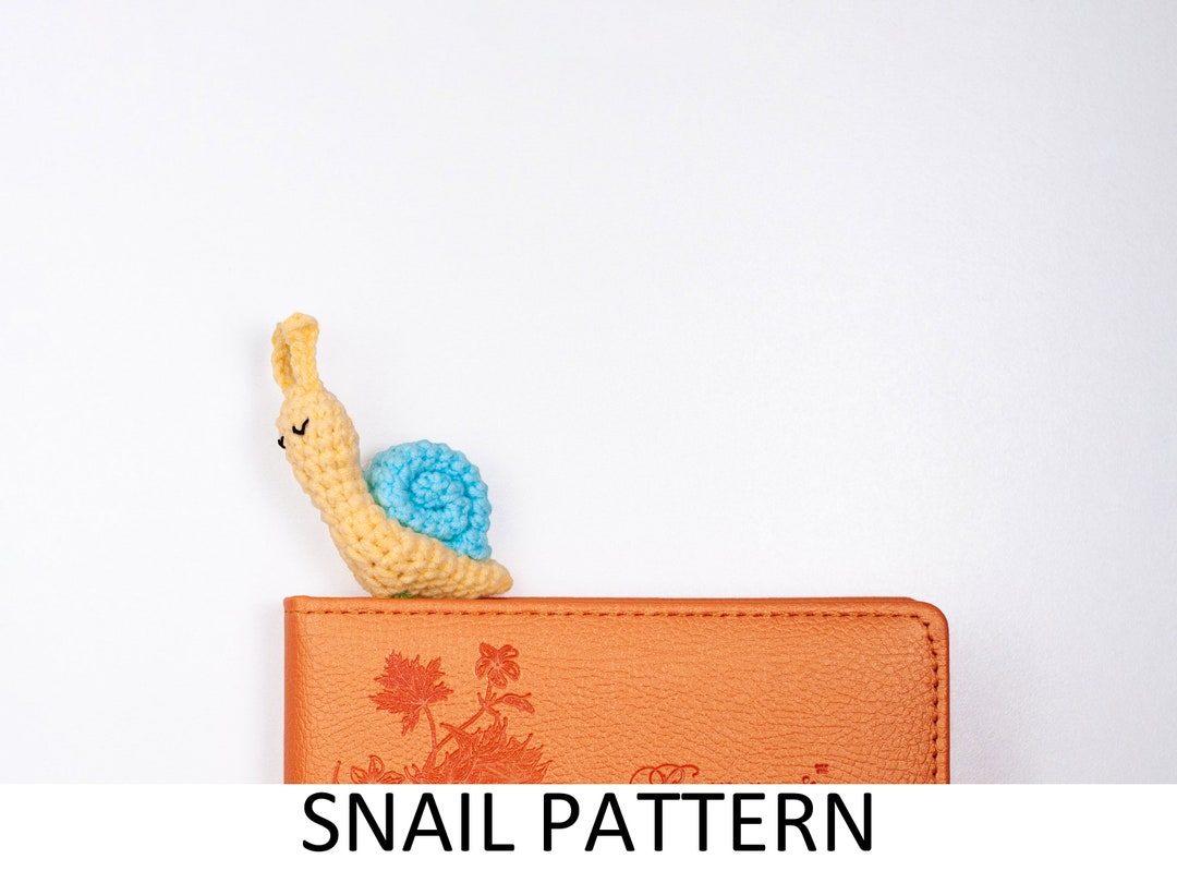 Snail Bookmark Crochet Pattern. Snail Pattern, Mollusk Pattern. Animal ...