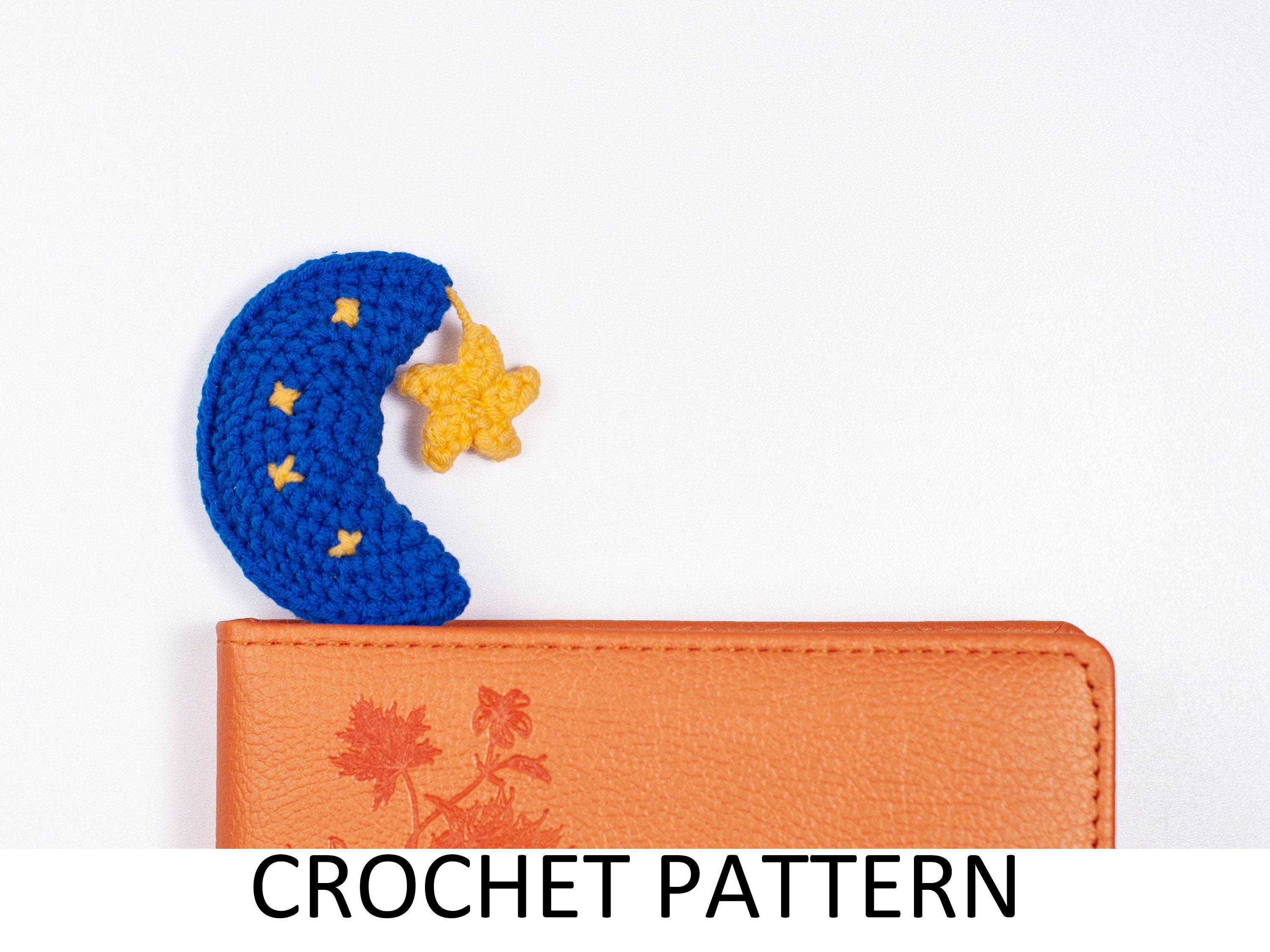 Crescent Moon Bookmark Crochet Pattern PDF. Easy Handmade Book Lover ...