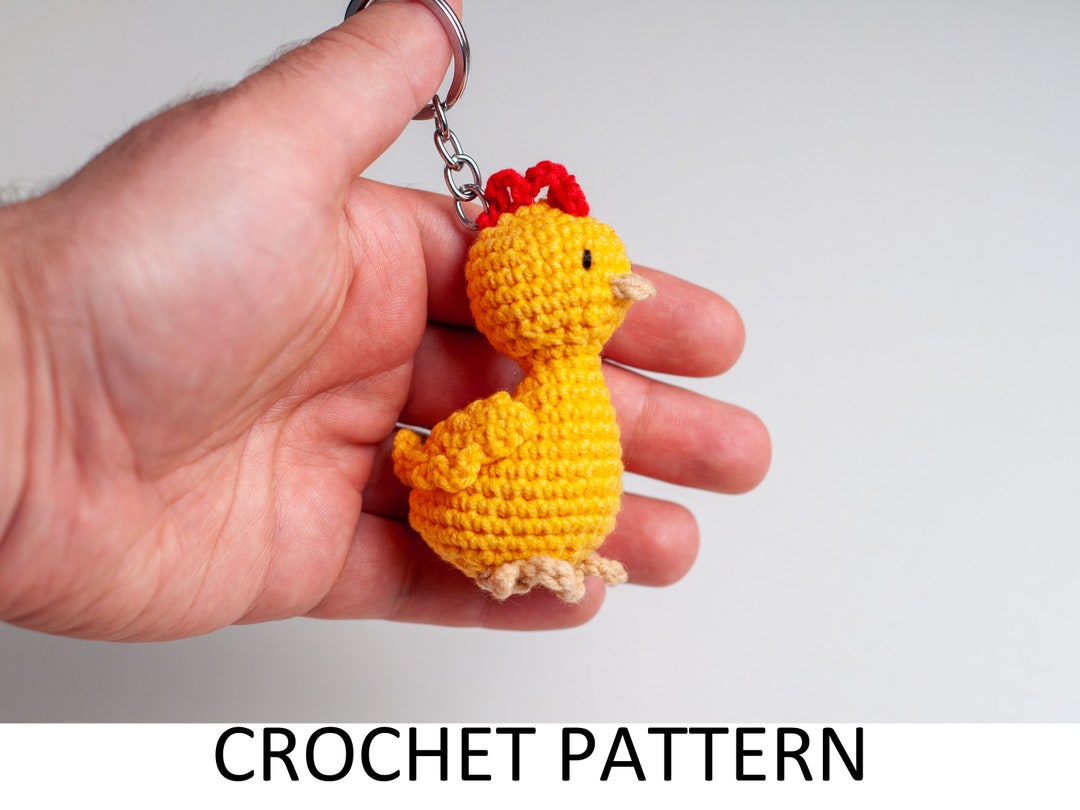 Chicken Keychain Crochet Pattern. Chicken Pattern. Bird Amigurumi ...