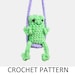 Rear View Mirror Charm Rose Flower Crochet Pattern PDF Amigurumi Car ...