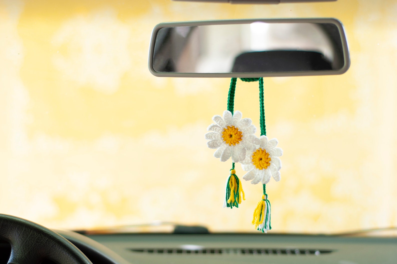 Crochet Pattern. Crochet Car Hanger. Crochet Car Hanging Accessories ...