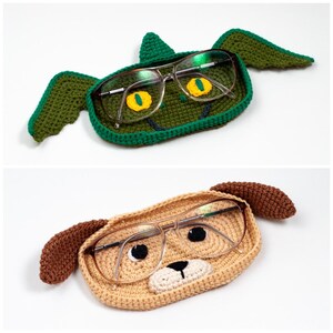 12 Crochet Glasses Holder Pattern Bundle. Amigurumi Animal Crochet ...