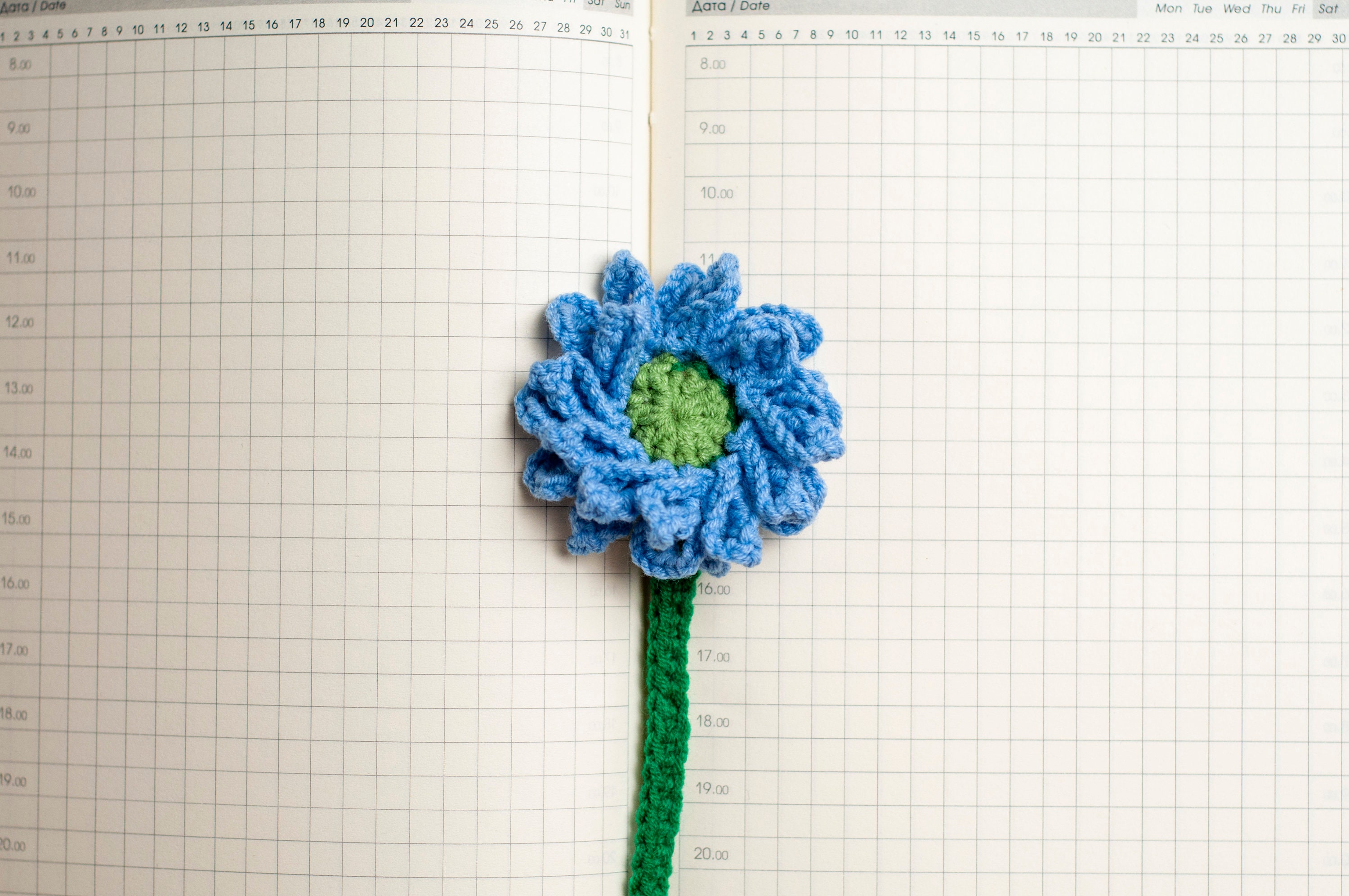 Aster Flower Bookmark Crochet Pattern PDF. Easy Beginner - Etsy