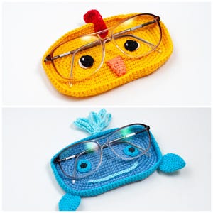 12 Crochet Glasses Holder Pattern Bundle. Amigurumi Animal Crochet ...
