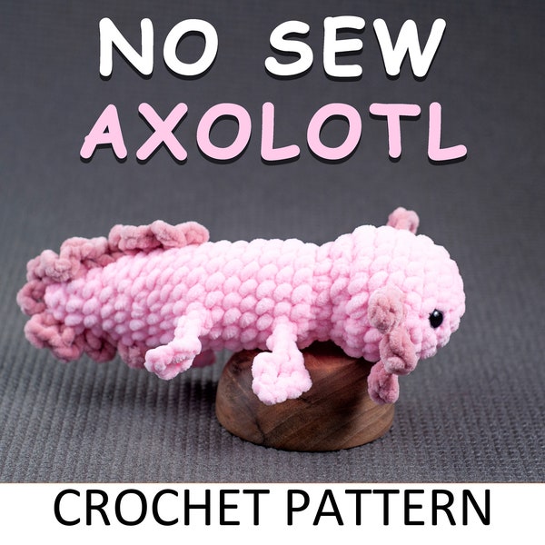 Crochet Pattern [PDF] - Axolotl | Pink Axolotl | Cute Axolotl | Kawaii ...