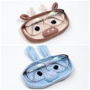 12 Crochet Glasses Holder Pattern Bundle. Amigurumi Animal Crochet ...