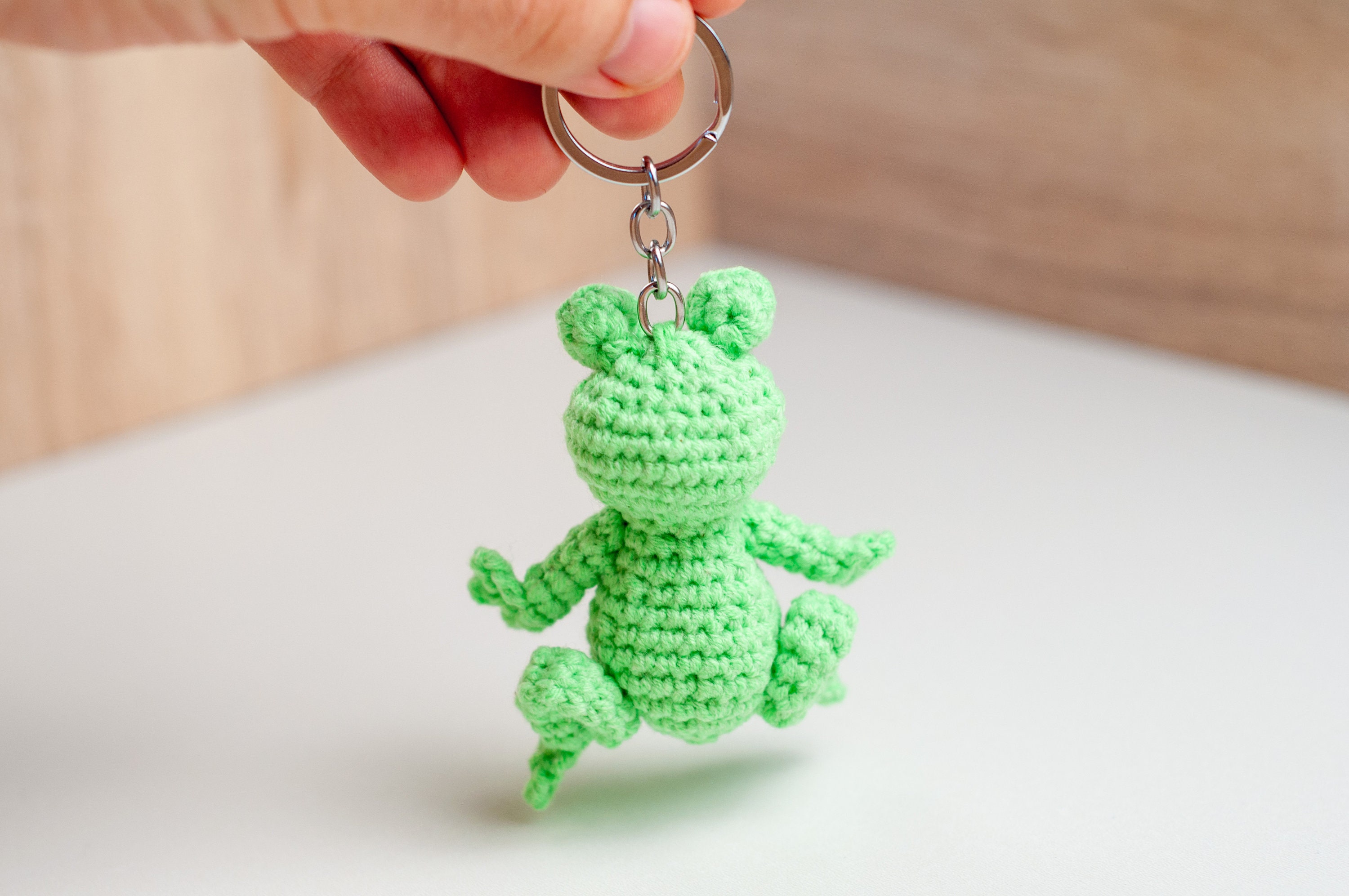 Frog Keychain Crochet Pattern PDF. Amigurumi Plush Accessory - Etsy