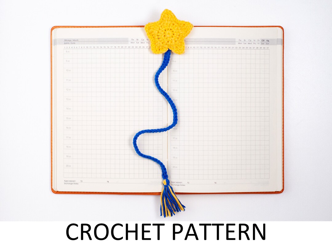 Star Bookmark Crochet Pattern. Star Pattern. Space Bookmark Pattern ...