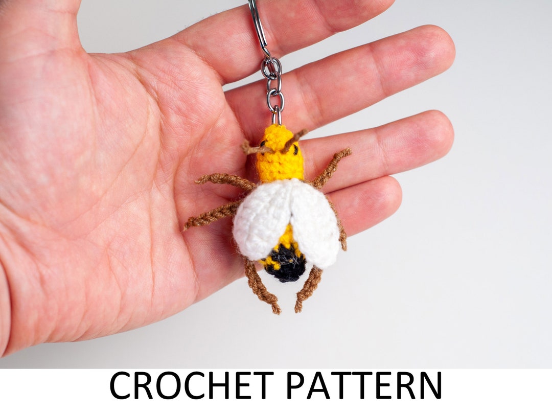 Bee Keychain Crochet Pattern. Honey Bee Pattern. Bumblebee Pattern ...