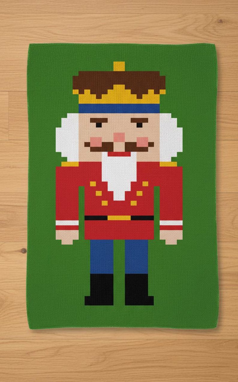 Nutcracker Finger Knitting Pattern. Chunky Knit Blanket Pattern ...