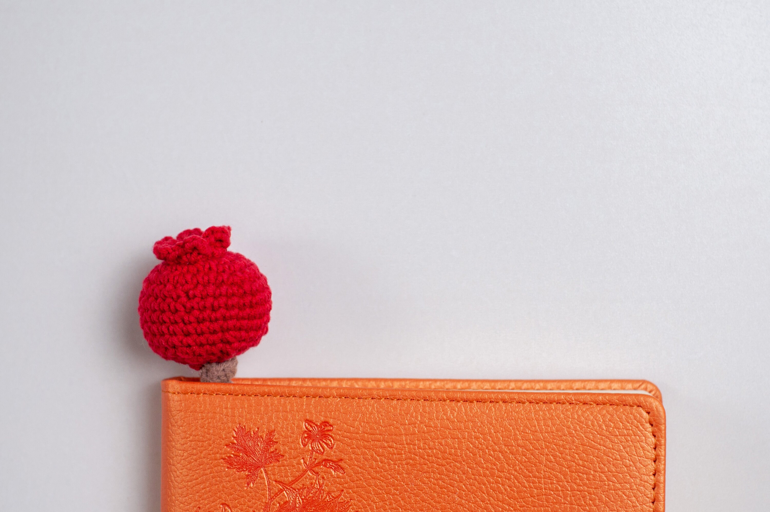 Pomegranate Bookmark Crochet Pattern. Pomegranate Pattern. Pomegranate ...