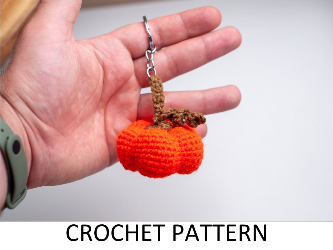 Pumpkin Keychain Crochet Pattern. Halloween Pumpkin Pattern ...