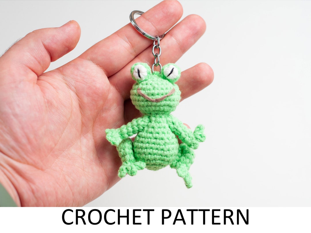 Frog Keychain Crochet Pattern. Frog Pattern. Toad Pattern. Amigurumi ...