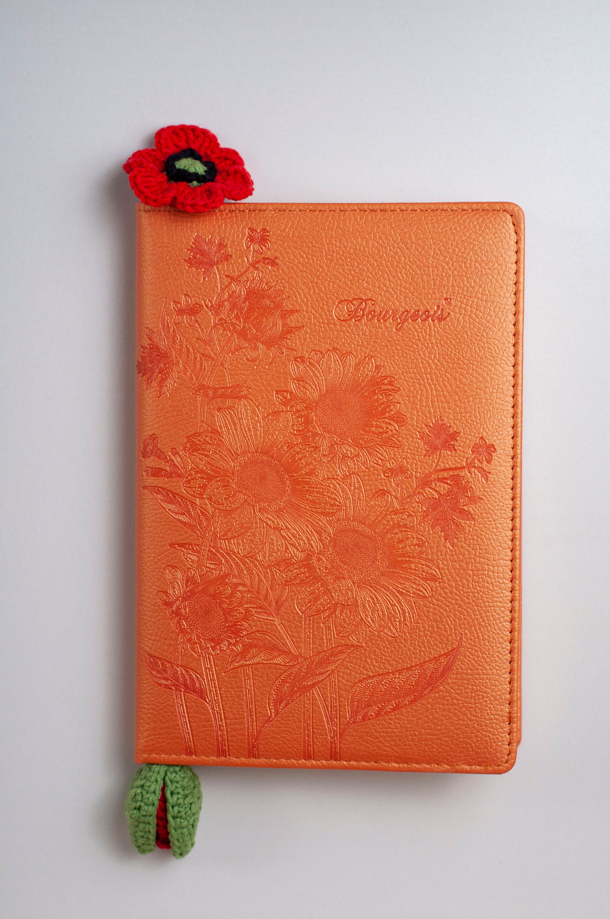 Poppy Flower Bookmark Crochet Pattern PDF. Easy Beginner - Etsy