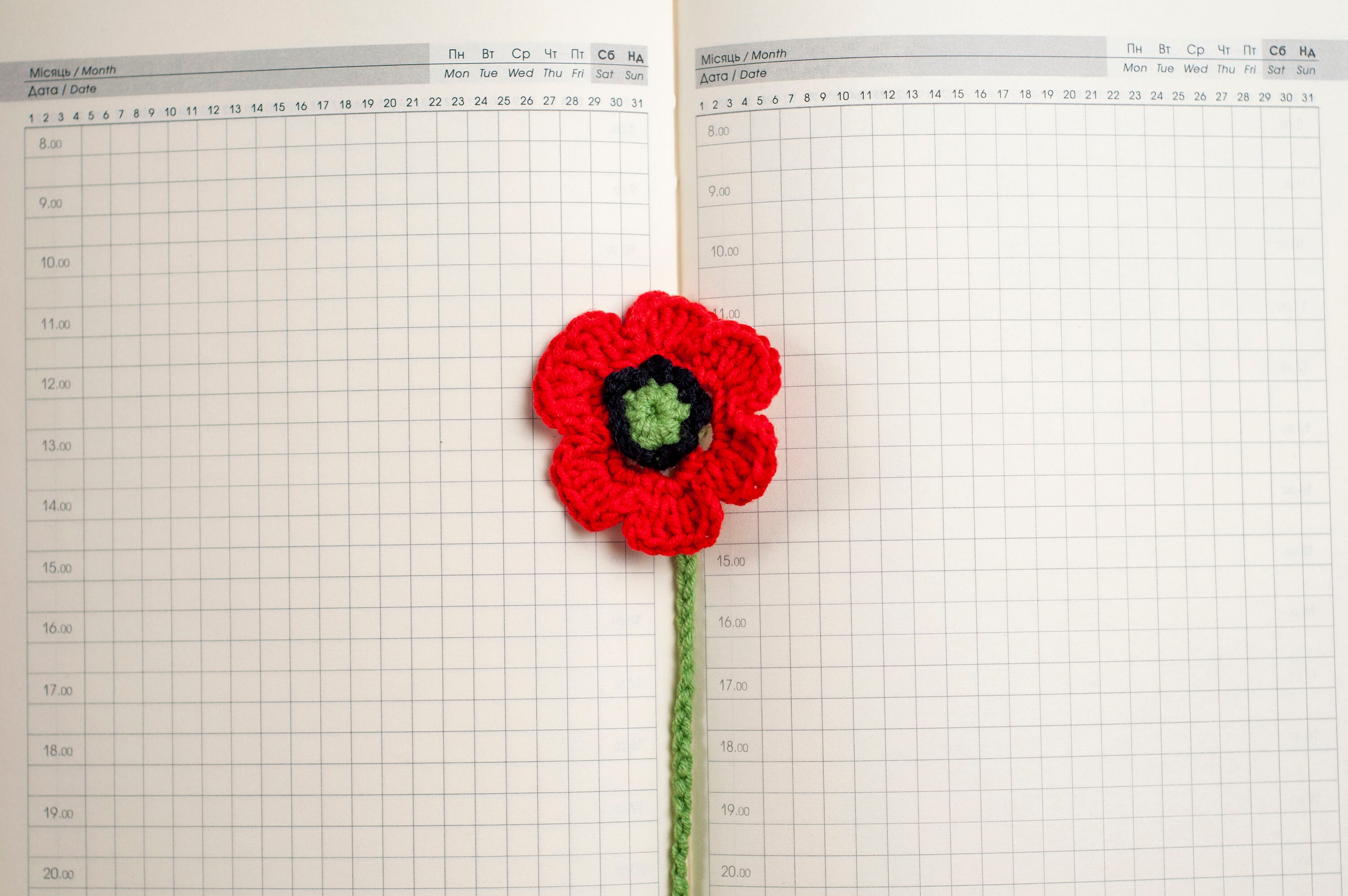 Poppy Flower Bookmark Crochet Pattern PDF. Easy Beginner - Etsy
