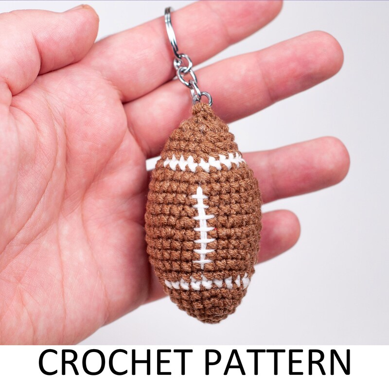 Football Keychain - Etsy