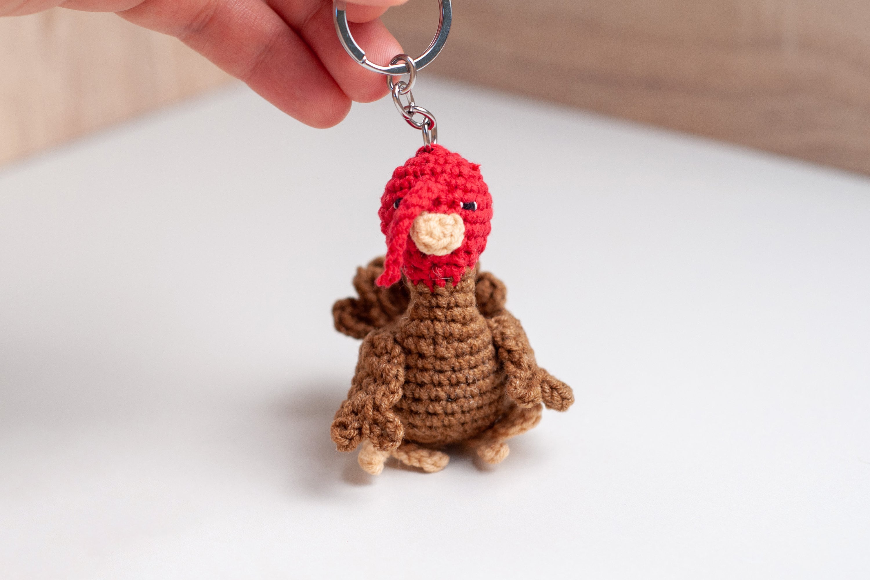 Turkey Keychain Crochet Pattern. Thanksgiving Turkey Pattern. Bird ...