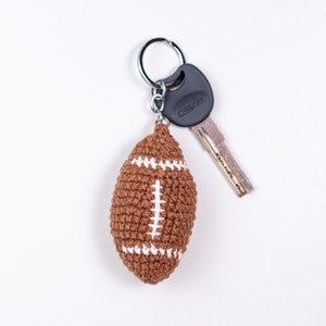 Football Keychain Crochet Pattern. Football Pattern. Sports Amigurumi ...