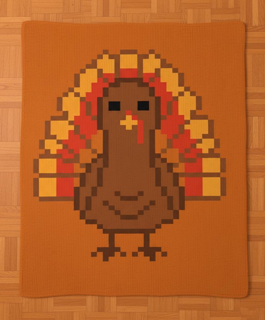 Turkey Finger Knitting Pattern. Thanksgiving Chunky Chenille Yarn Knit ...