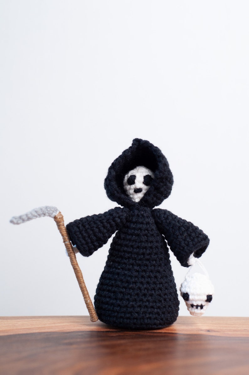 Grim Reaper Crochet Pattern. Death With a Scythe and Skull. Halloween ...