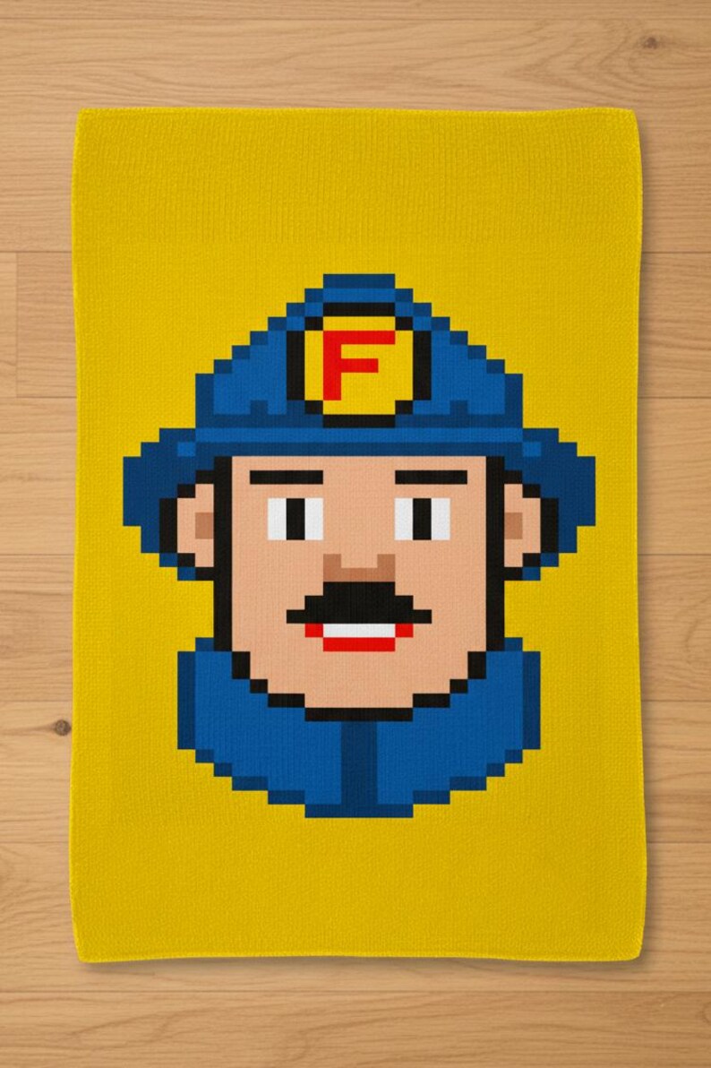 Firefighter Finger Knitting Pattern. Chunky Knit Blanket Pattern ...