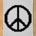 Peace Symbol Finger Knitting Pattern. Chunky Knit Blanket Pattern ...