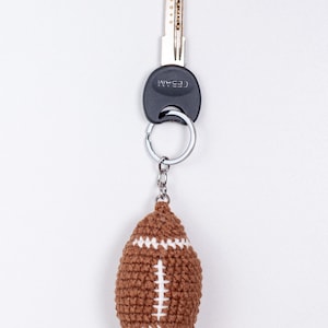 Football Keychain Crochet Pattern. Football Pattern. Sports Amigurumi ...