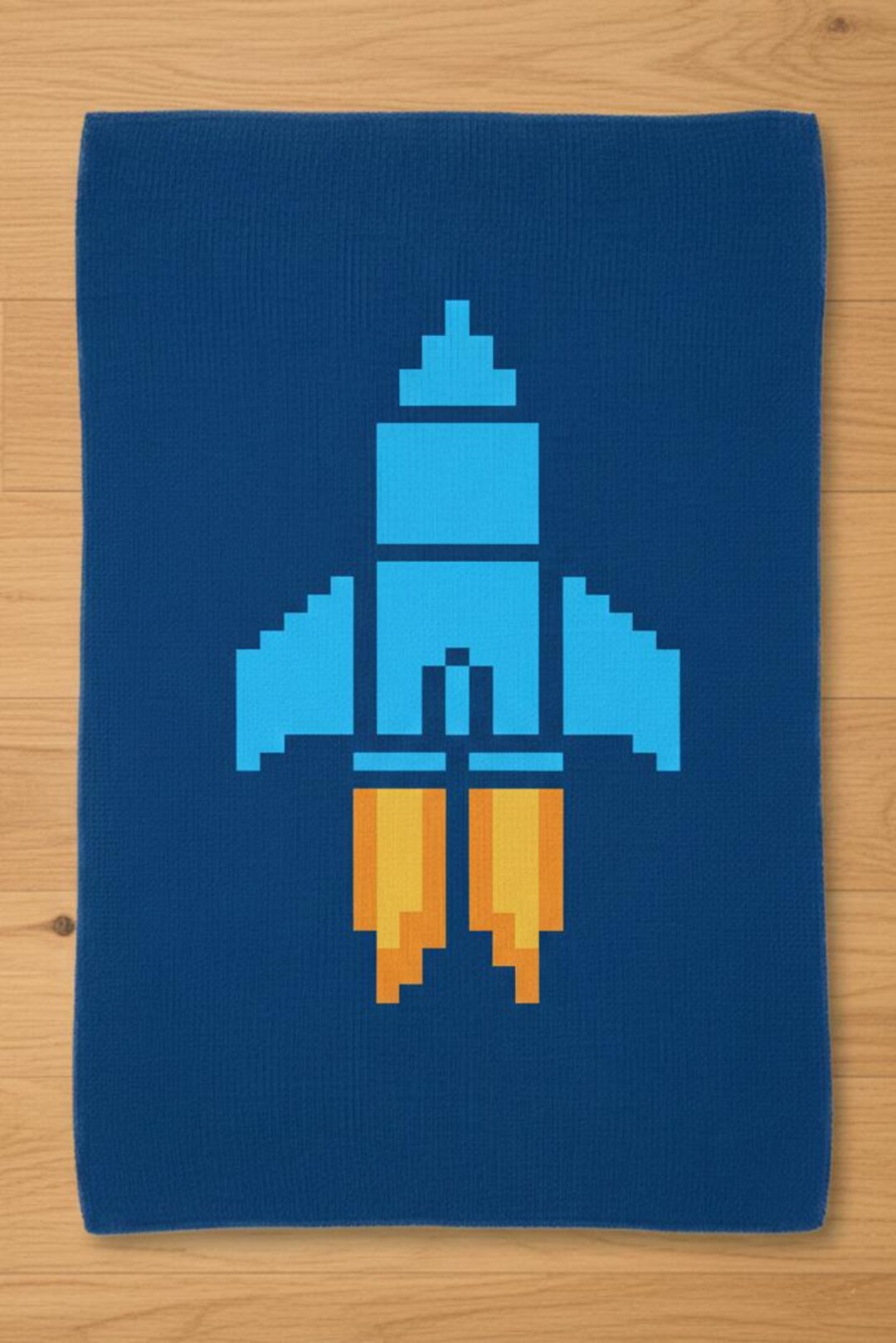 Spaceship Finger Knitting Pattern. Chunky Knit Blanket Pattern. Chunky ...