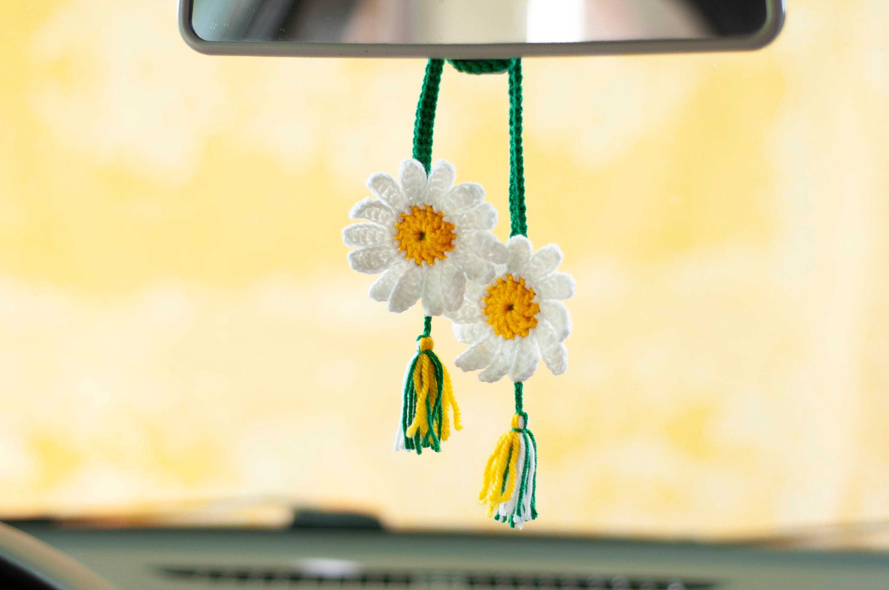 Crochet Pattern. Crochet Car Hanger. Crochet Car Hanging Accessories ...