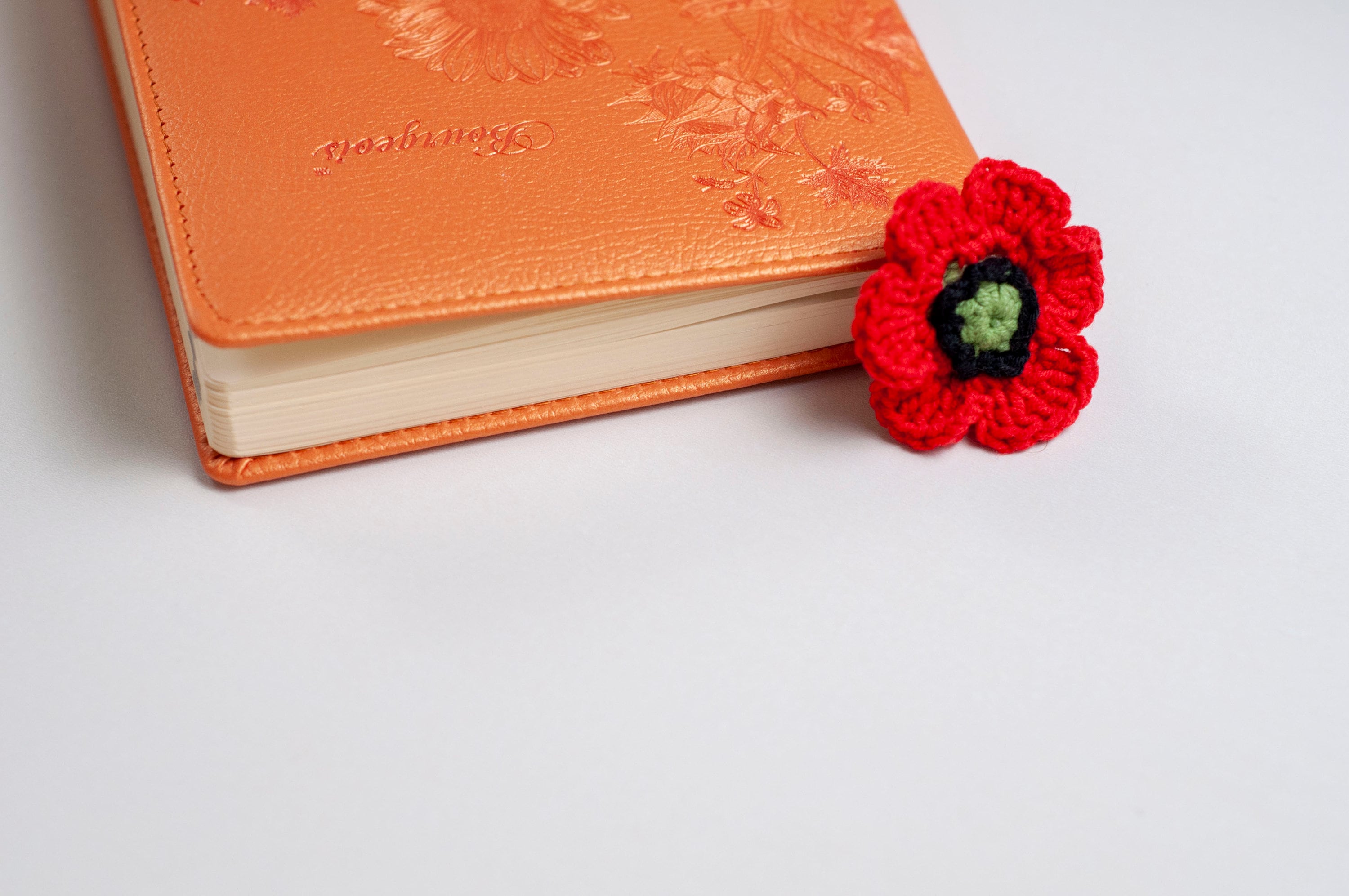 Poppy Flower Bookmark Crochet Pattern PDF. Easy Beginner - Etsy
