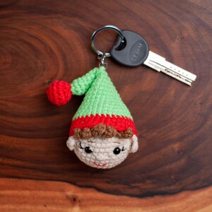 Elf Keychain Crochet Pattern. Crochet Christmas Ornament. Christmas Elf ...